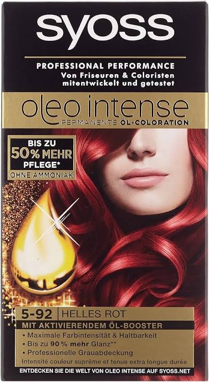 Syoss Oleo Intense Permanente Öl-Coloration 5-92 helles rot 115ml ...